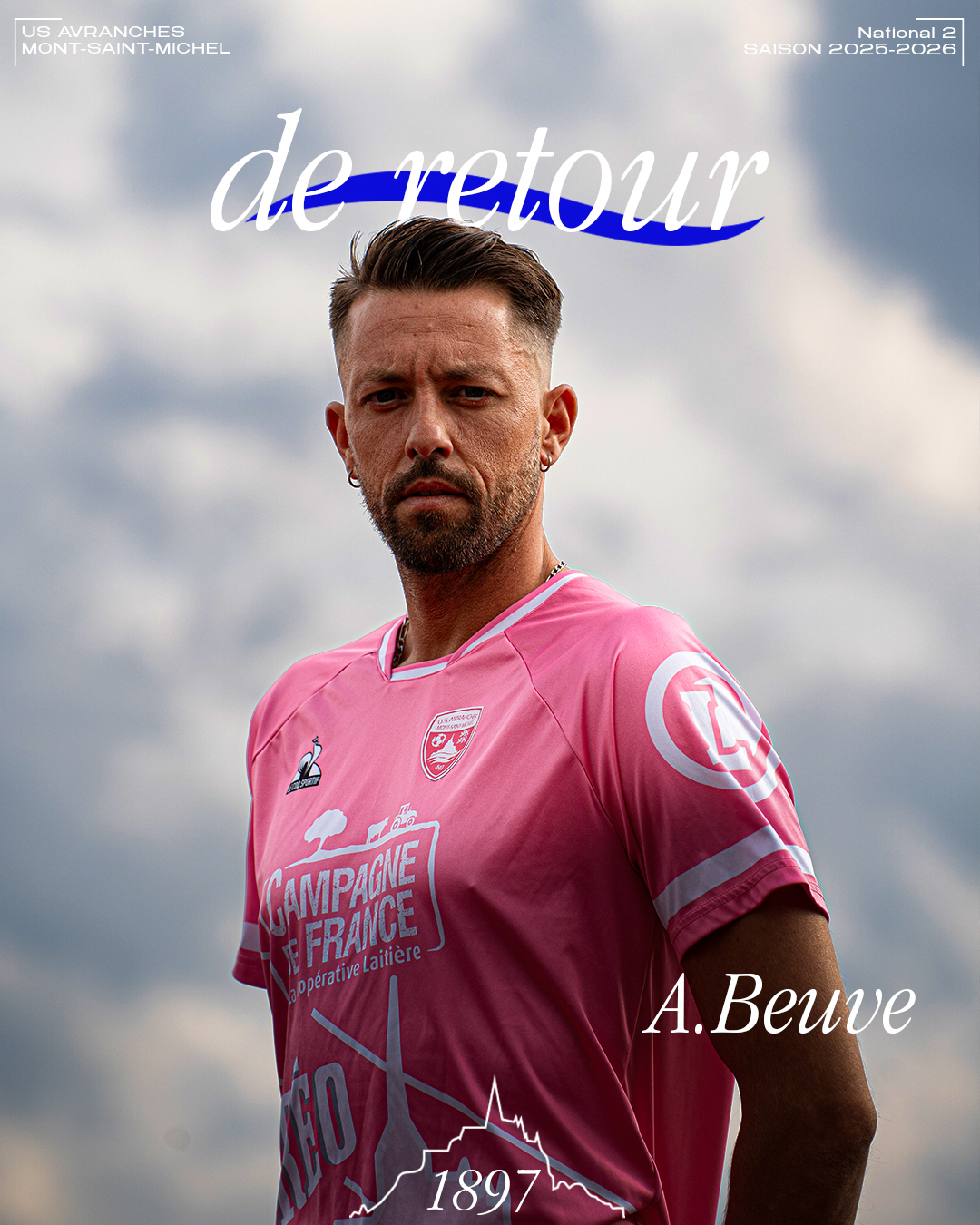 Anthony Beuve de retour au club ! ⋆ US Avranches Mont-Saint-Michel